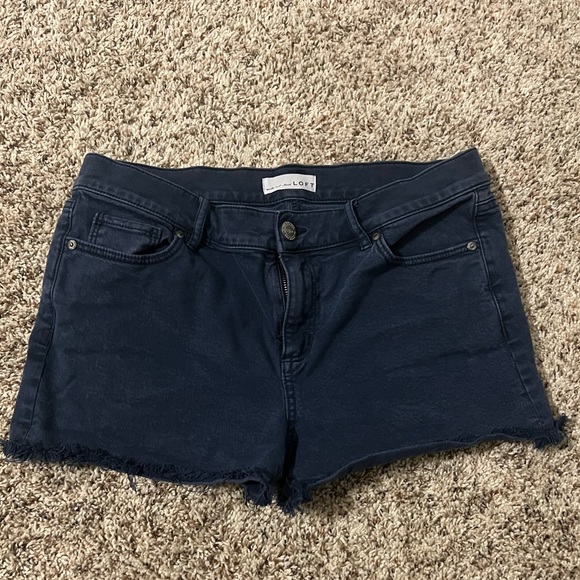 LOFT | Shorts | Loft Dark Blue Jean Shorts | Poshmark